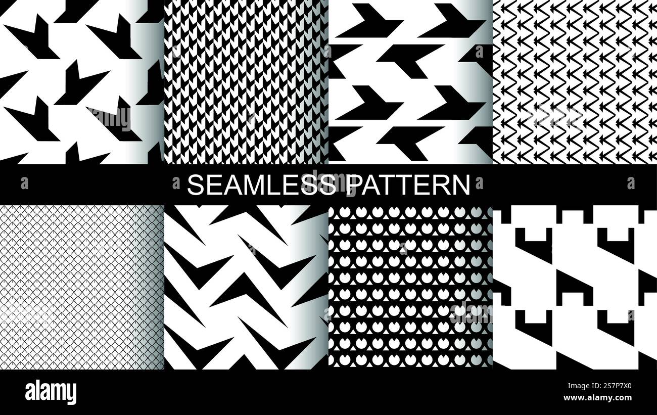 Seamless wallpaper patterns for design. Vector illustration Stock ...