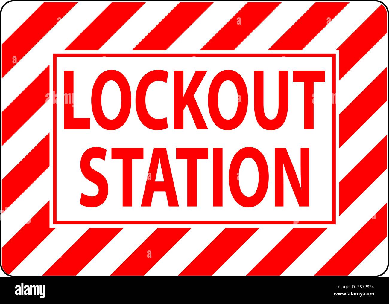Lockout Station Sign, Lockout Station Stock Vector Image & Art - Alamy