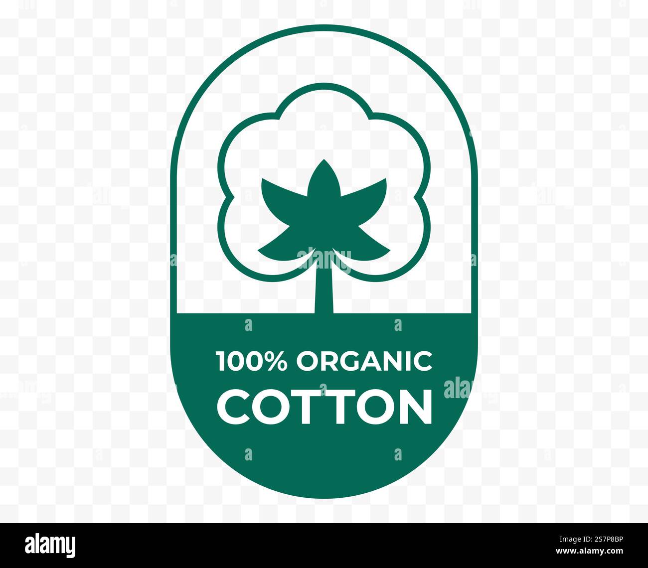 Cotton icon, fabric logo organic natural 100% cotton, vector quality ...