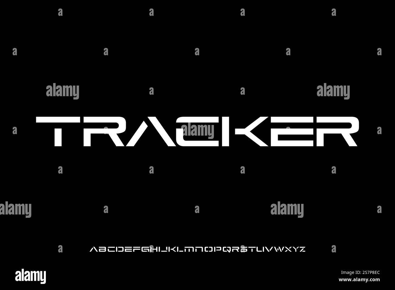 Modern sleek display font vector Stock Vector Image & Art - Alamy