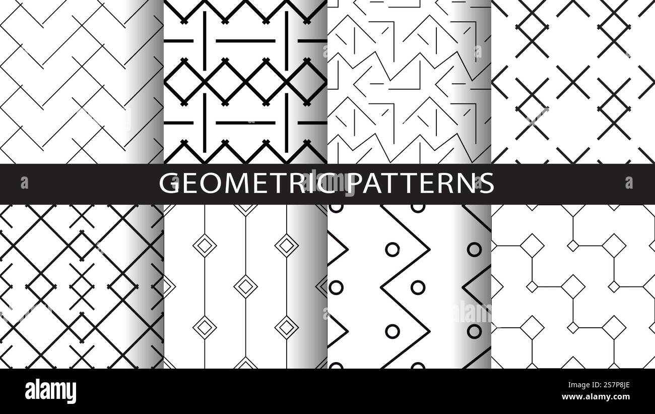 A set of geometric patterns Stock Vector Image & Art - Alamy