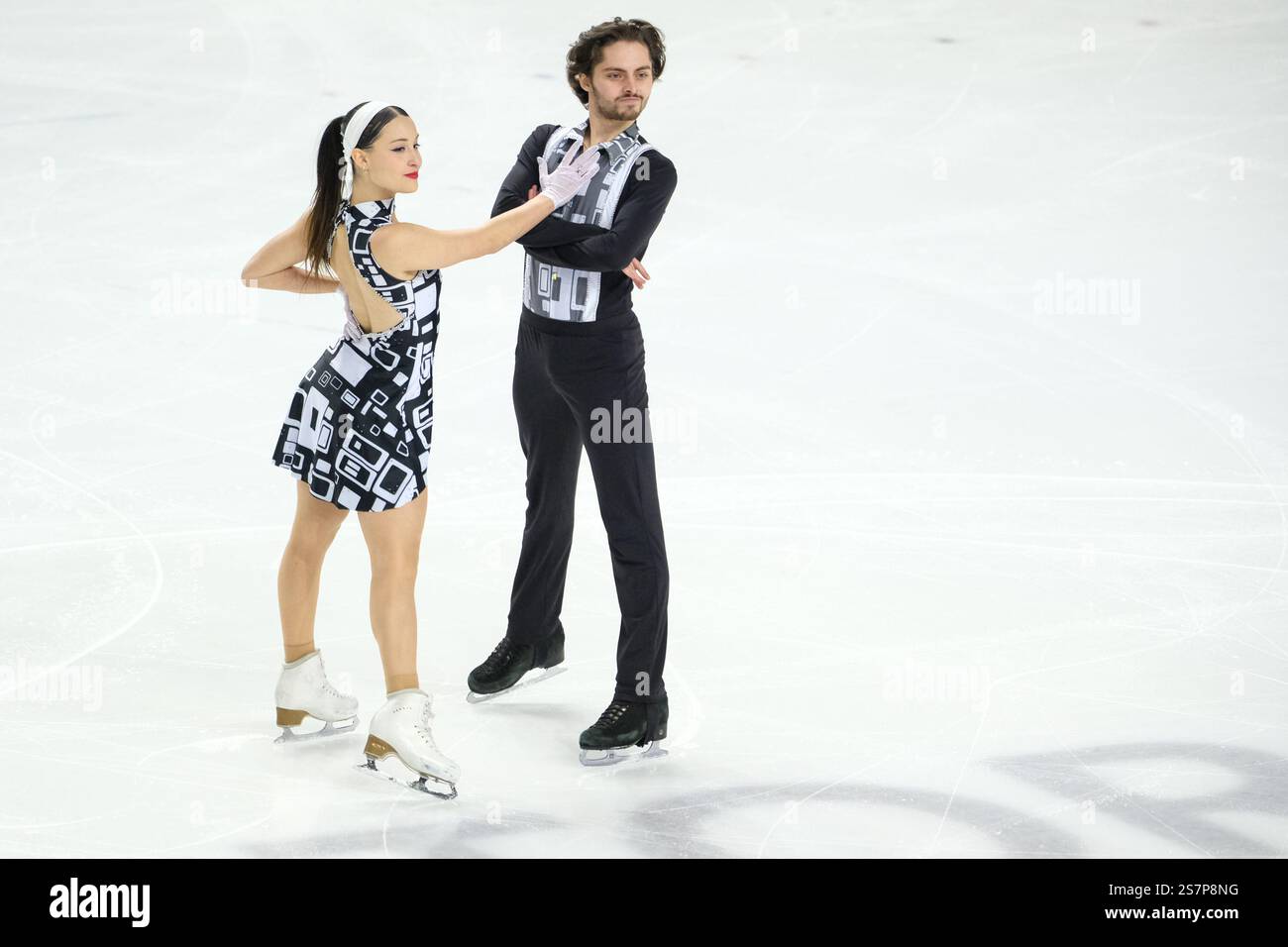 Turin, Italy. 16th Jan, 2025. Emese Csiszer (L) and Mark Shapiro (R ...