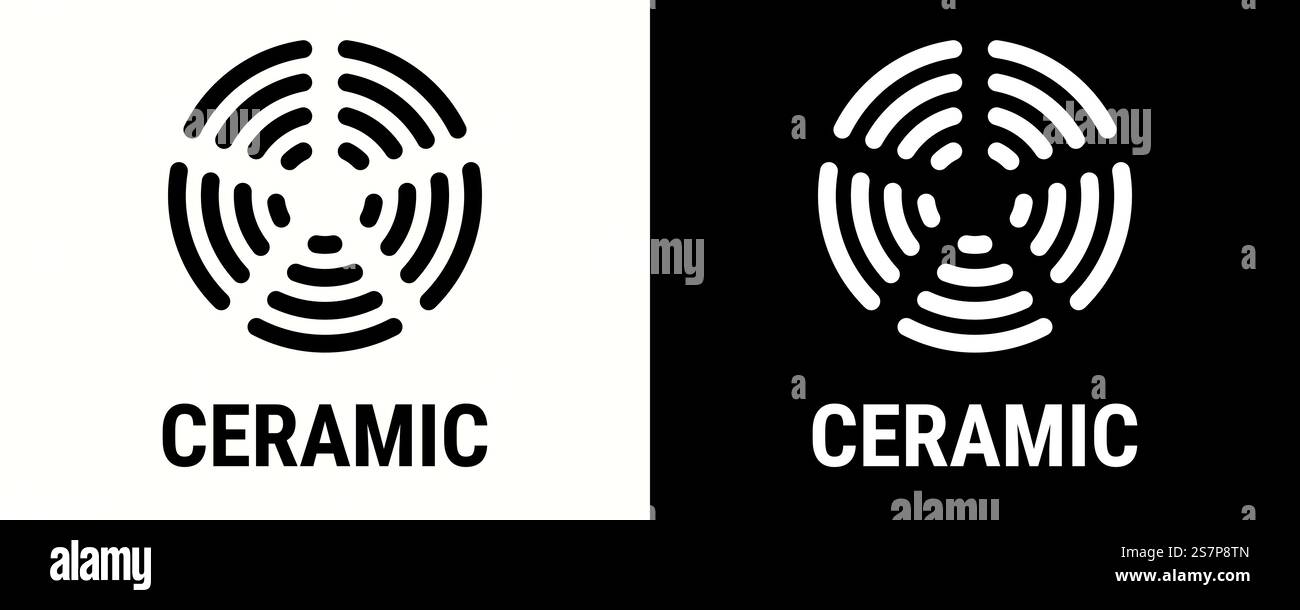 Ceramic icon, electric hob and cooking stove oven cooker vector symbol ...