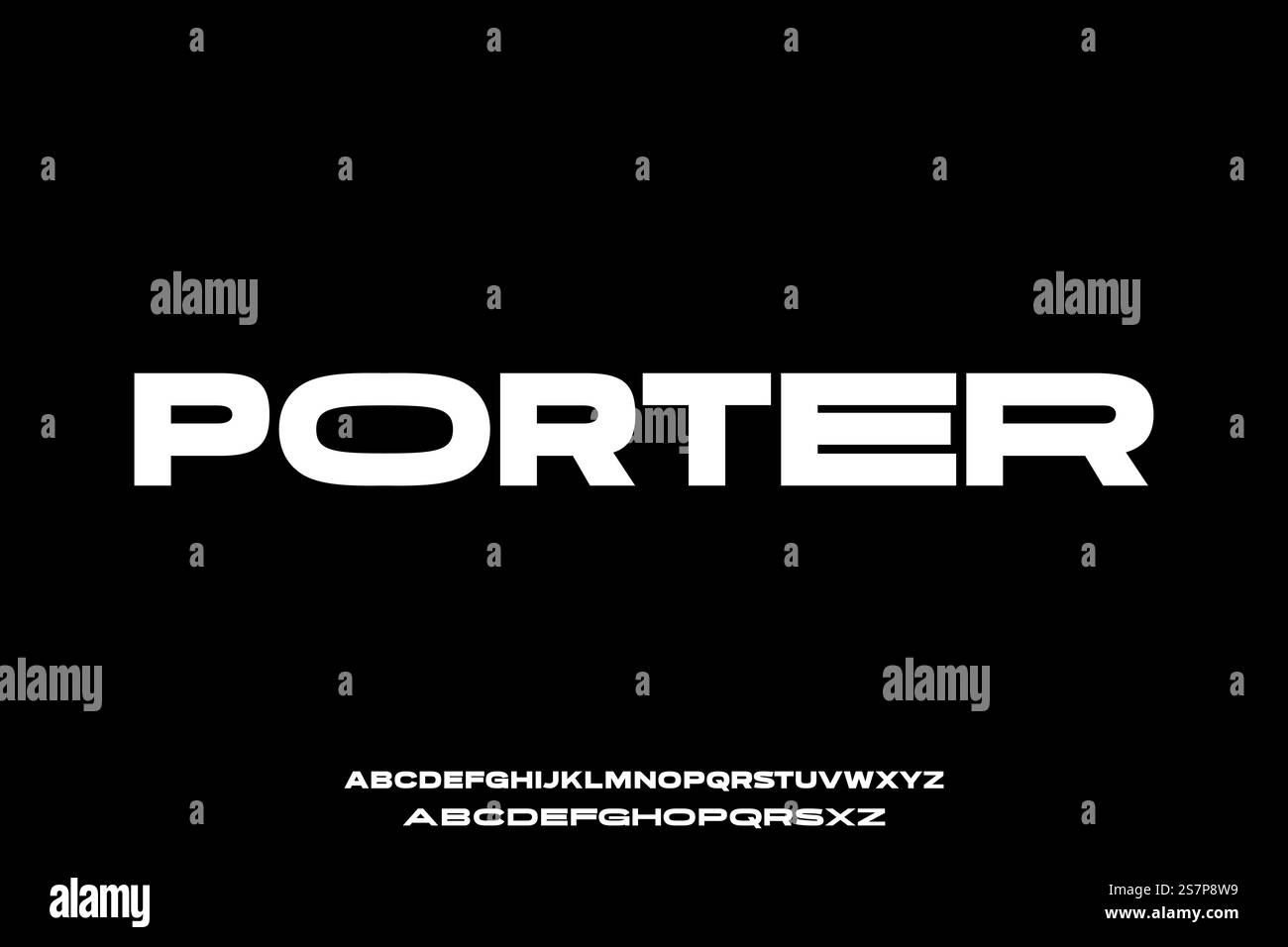 Modern bold display font with extended alternate letters Stock Vector ...