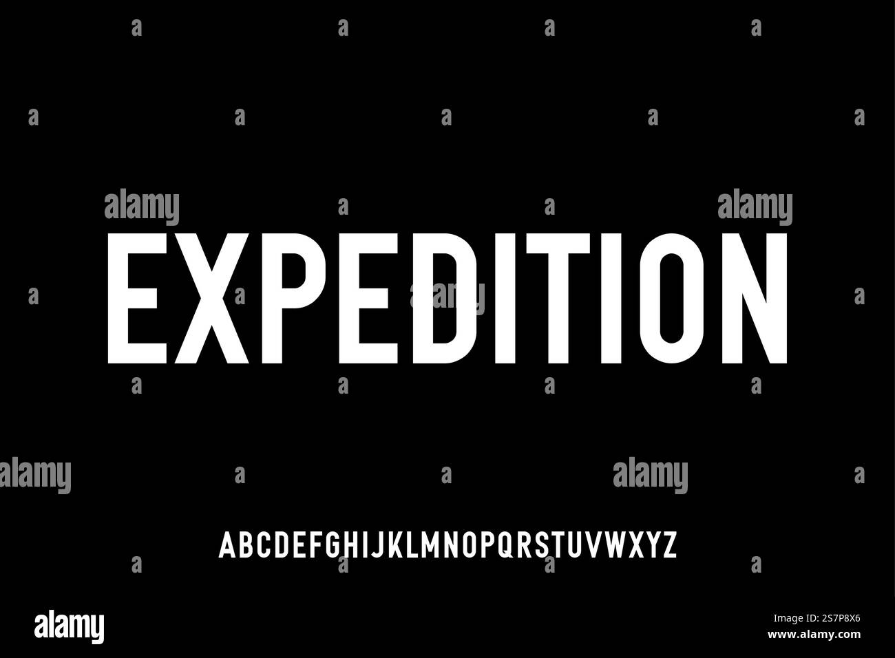 Strong clean bold condensed font vector Stock Vector Image & Art - Alamy