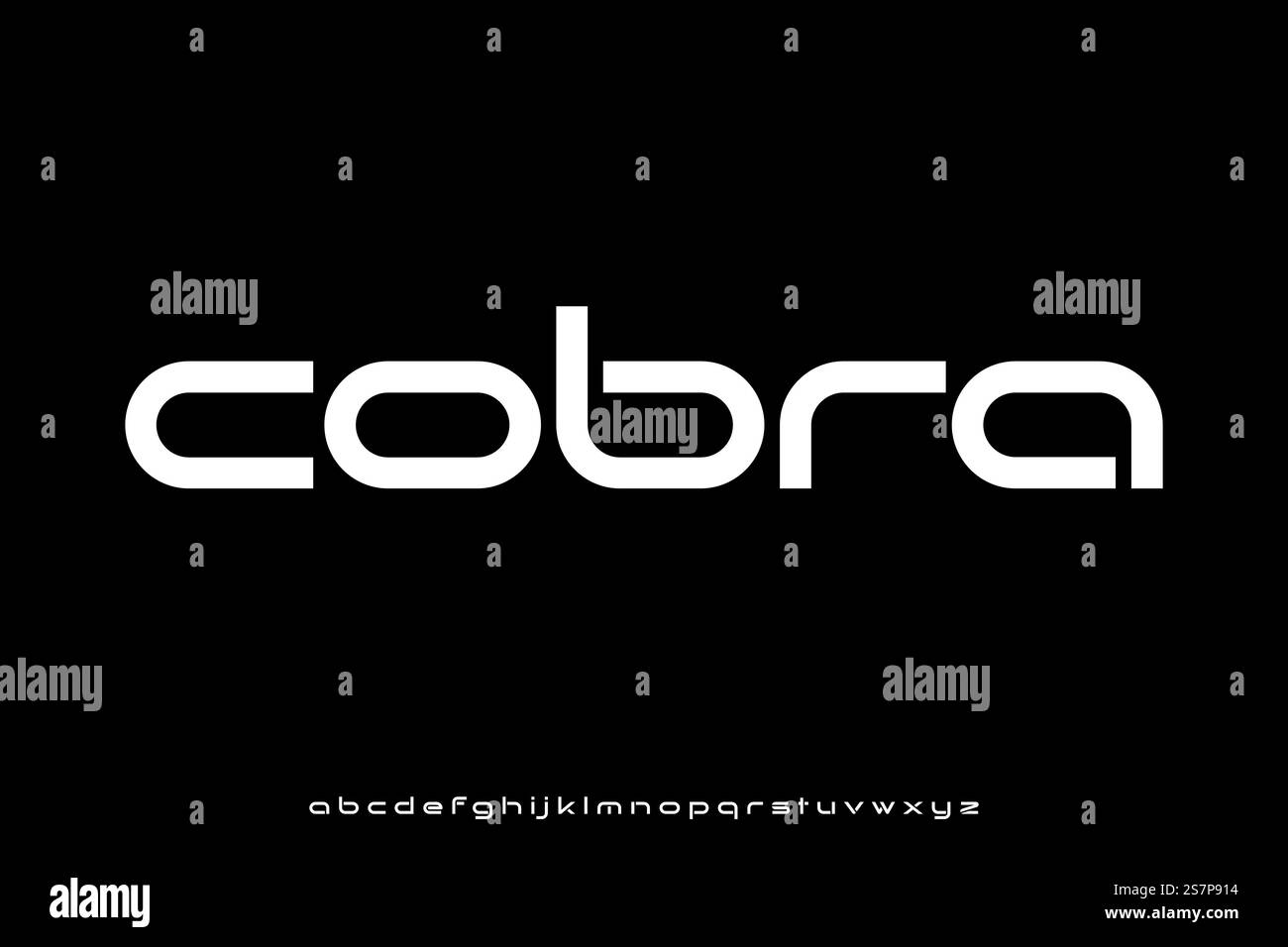 Modern futuristic display font vector Stock Vector Image & Art - Alamy