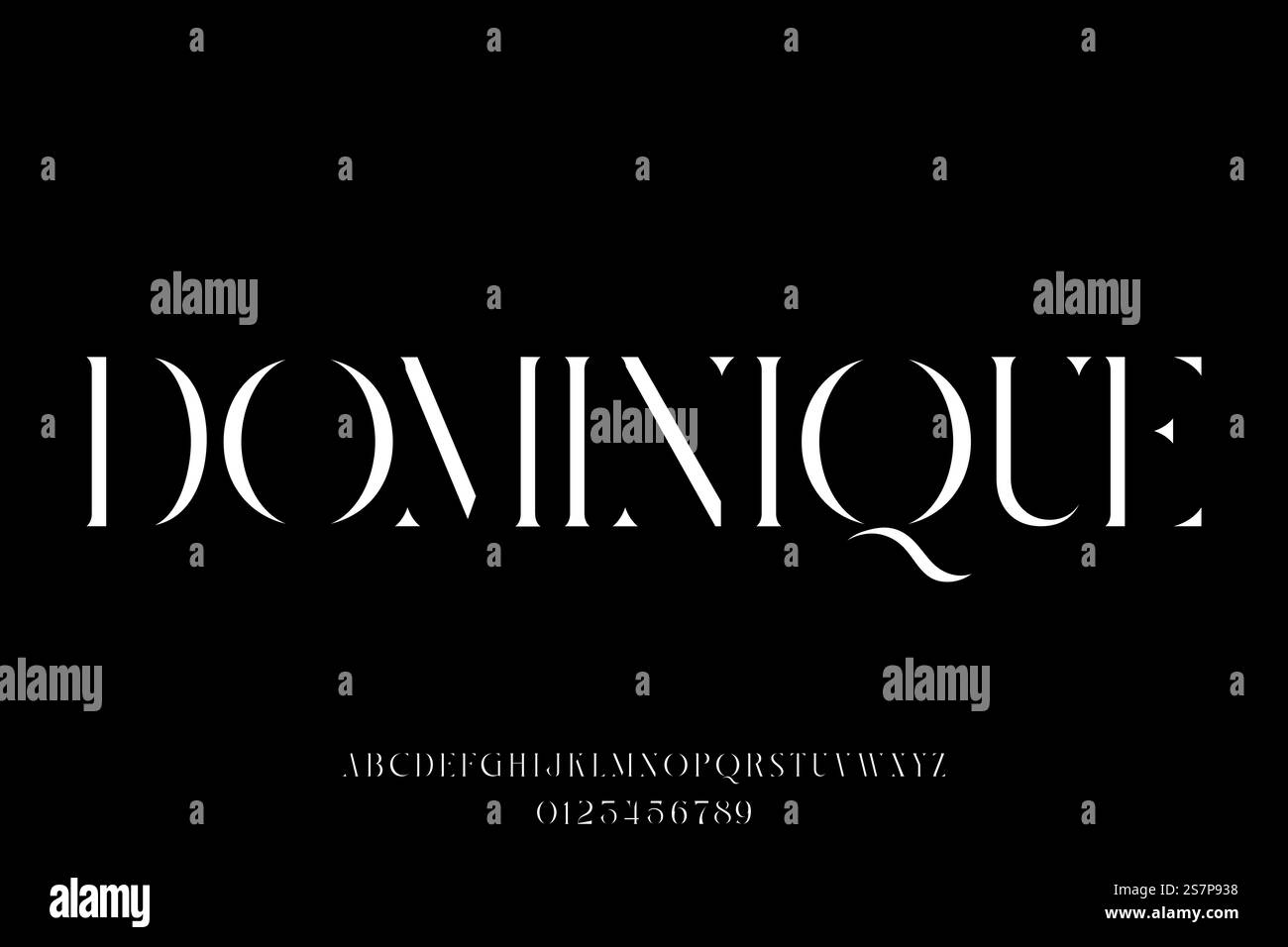 Elegant abstract serif display font vector Stock Vector Image & Art - Alamy