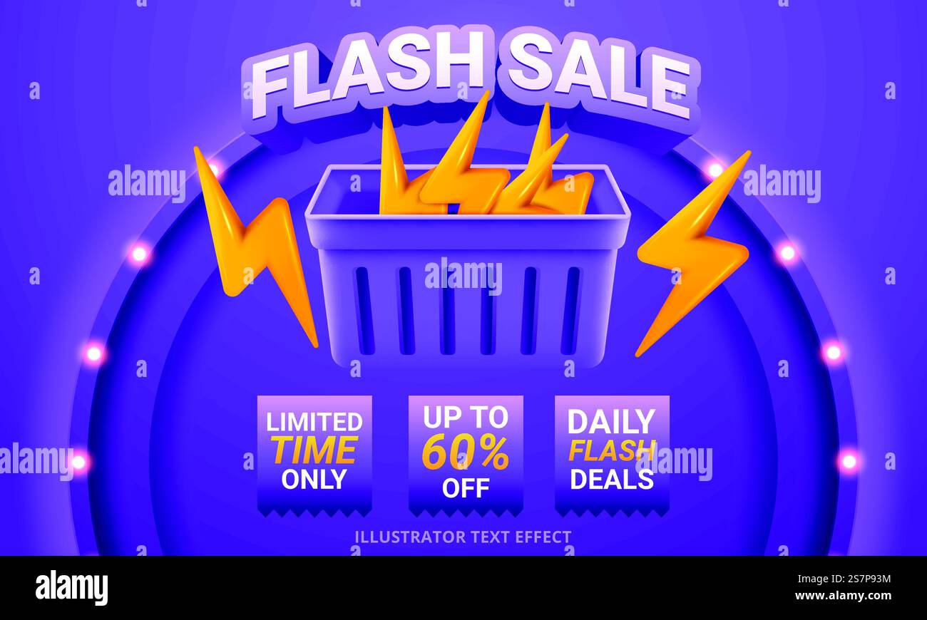 Flash sale promotion. Vector Illustration Stock Vector Image & Art - Alamy