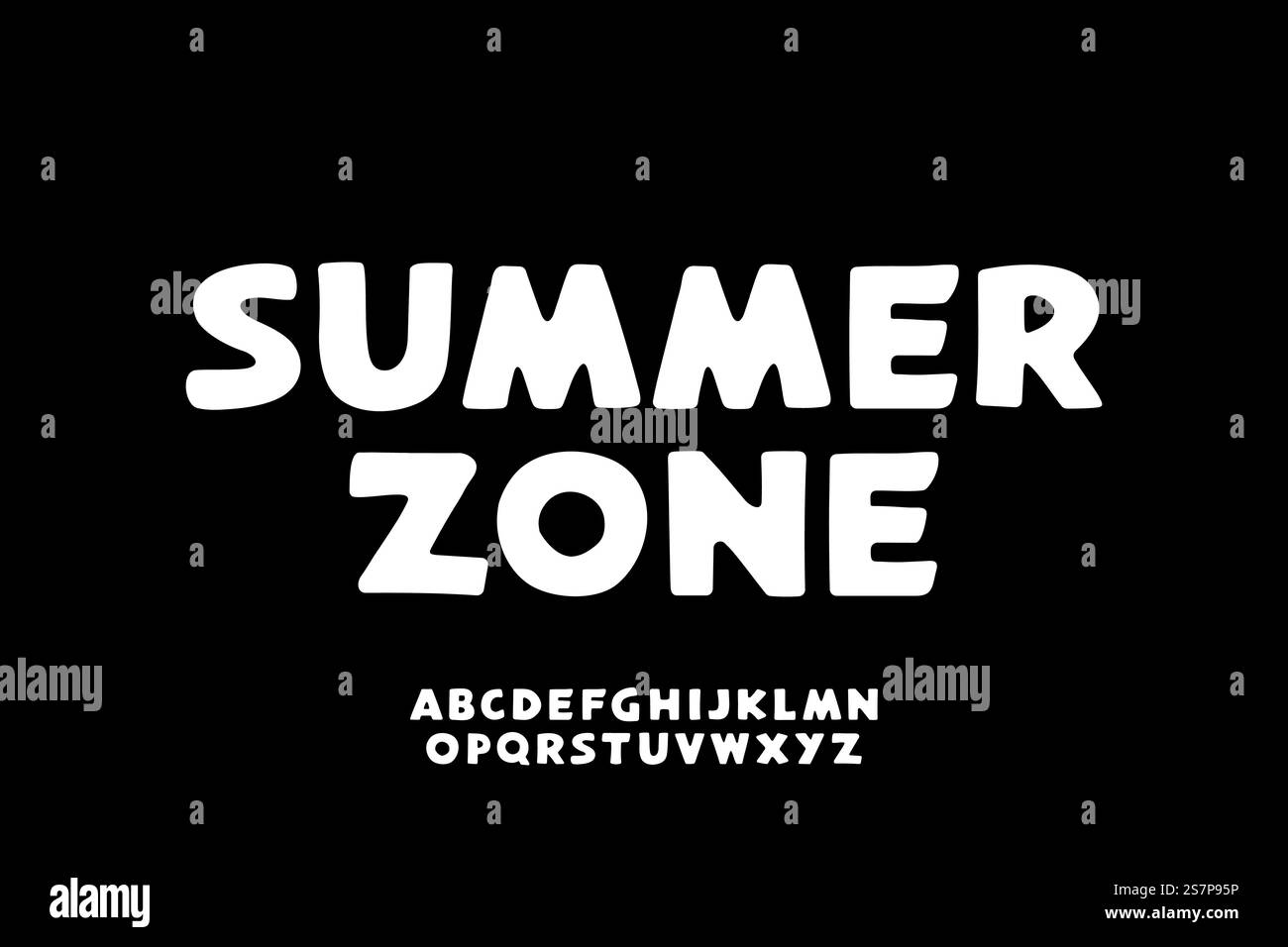 Creative playful sans serif retro style alphabet display font vector ...