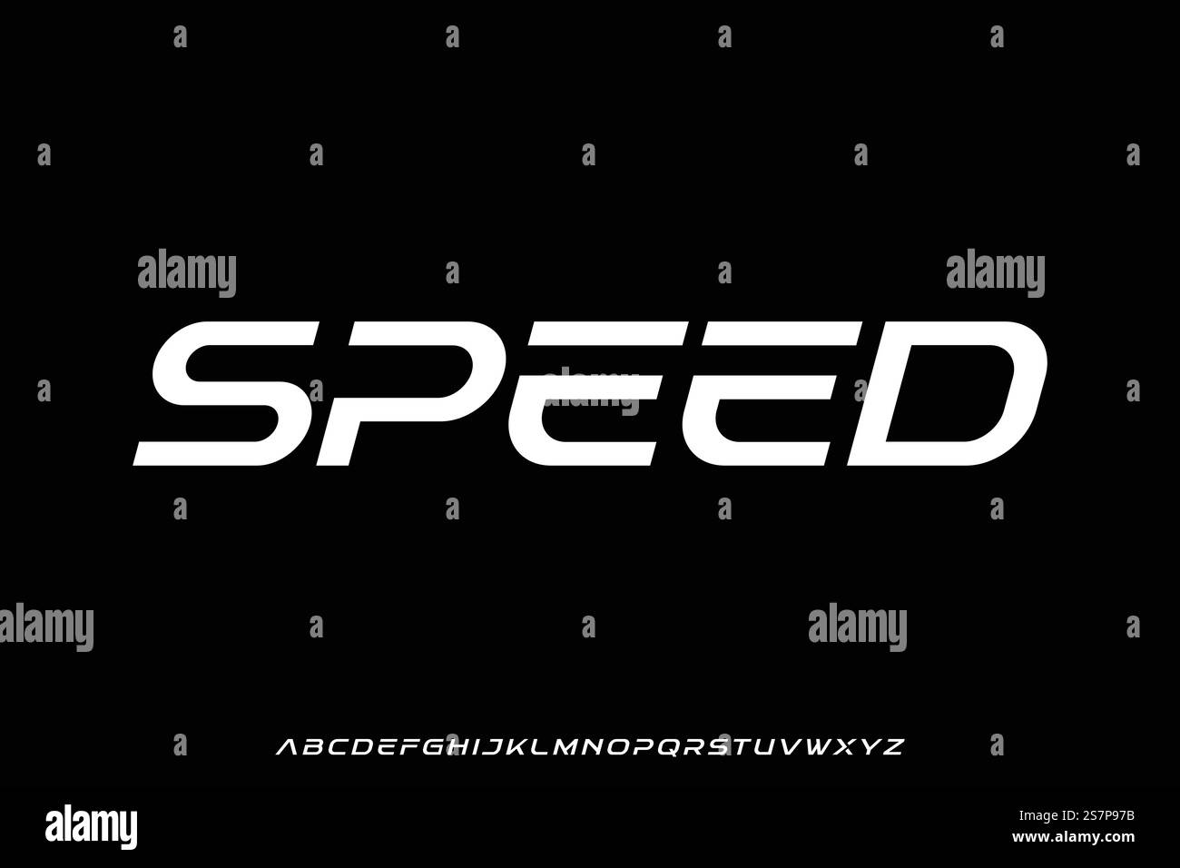 Modern futuristic slant display font vector Stock Vector Image & Art - Alamy