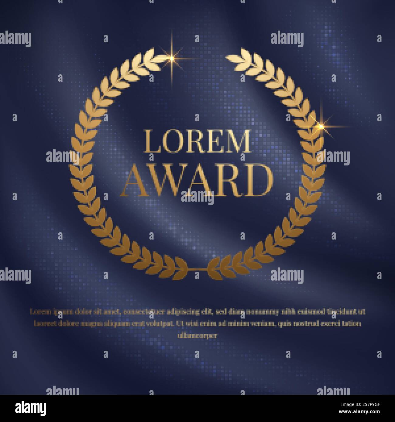 gold award laurel wreath. Vector illustration Stock Vector Image & Art ...