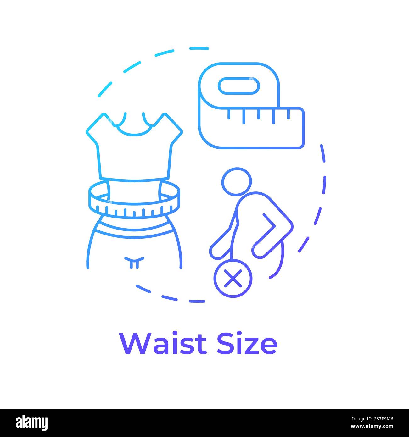 Blue waist Stock Vector Images - Alamy