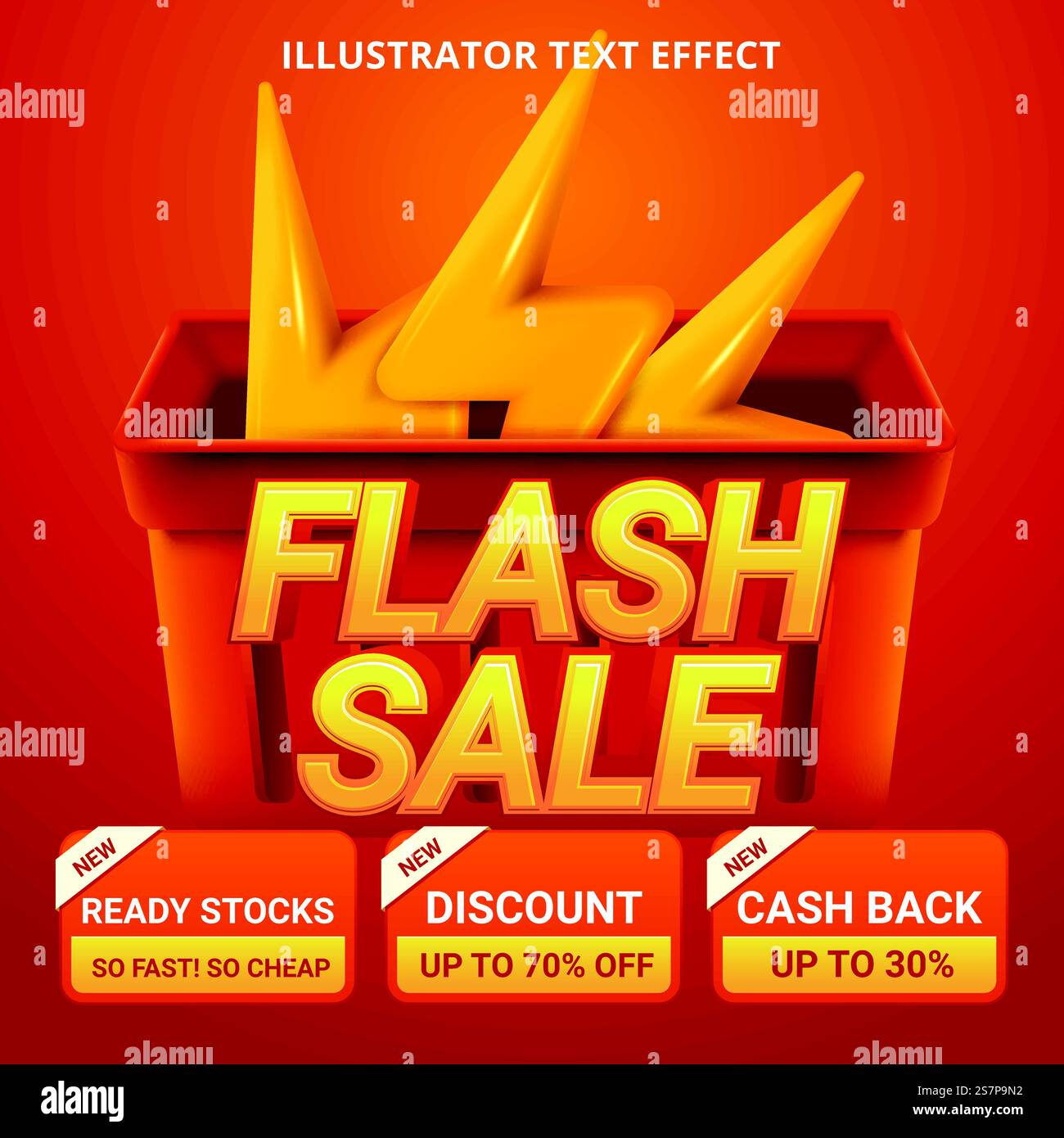 Flash sale promotion. Vector Illustration Stock Vector Image & Art - Alamy