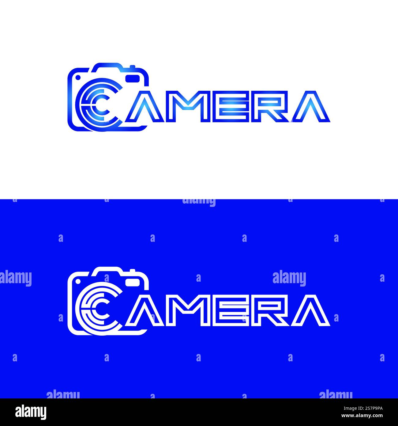 letter c with camera logo design vector illustration template Stock ...