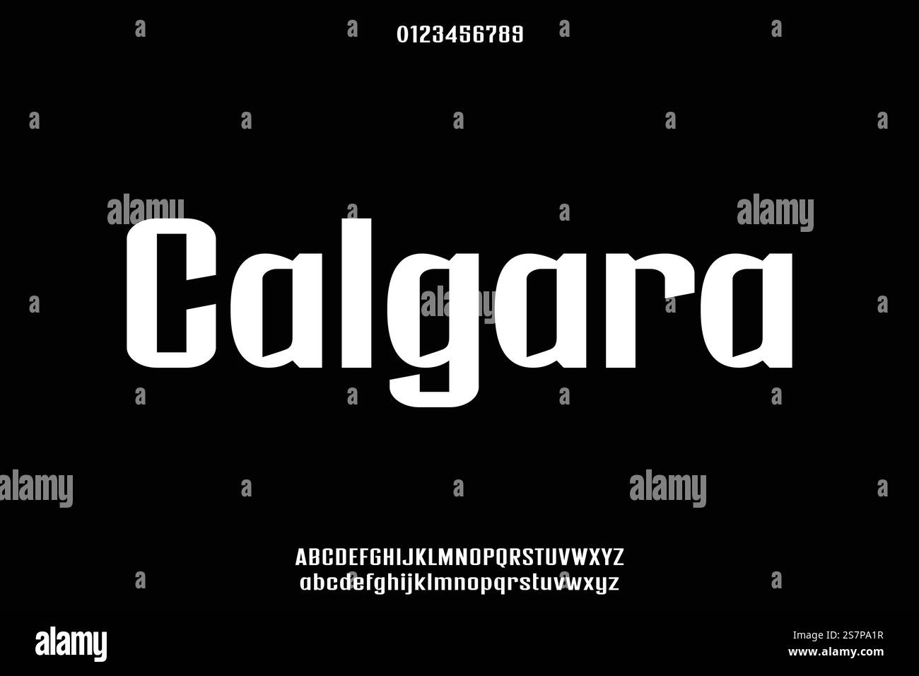 Modern geometric sans serif display font vector Stock Vector Image & Art - Alamy