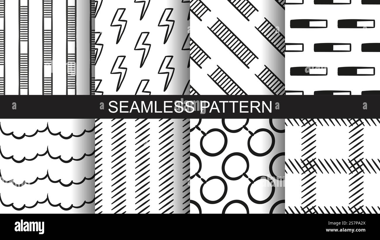 Seamless wallpaper patterns for design. Vector illustration Stock ...