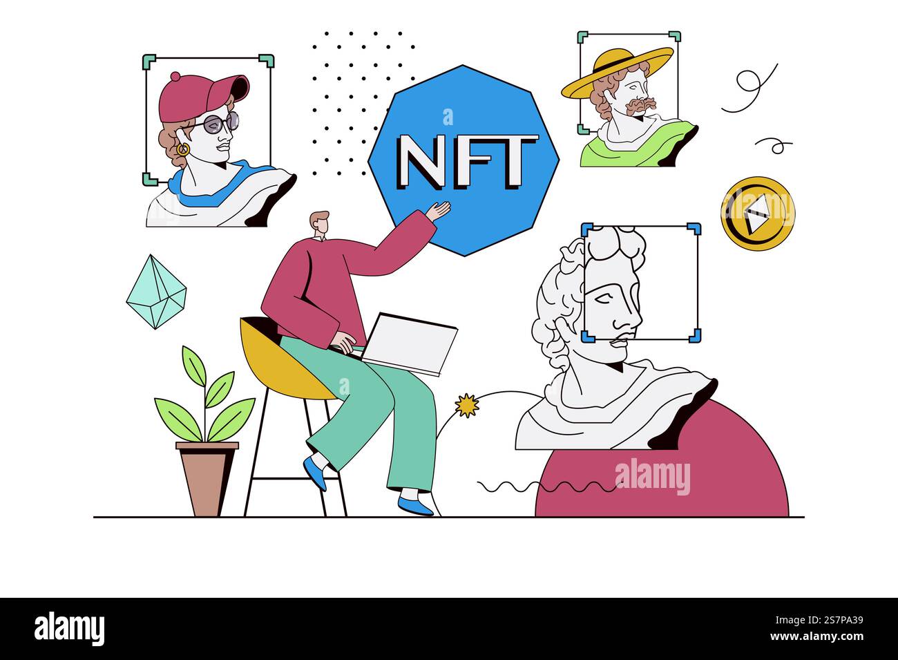 Commerce in art Cut Out Stock Images & Pictures - Alamy