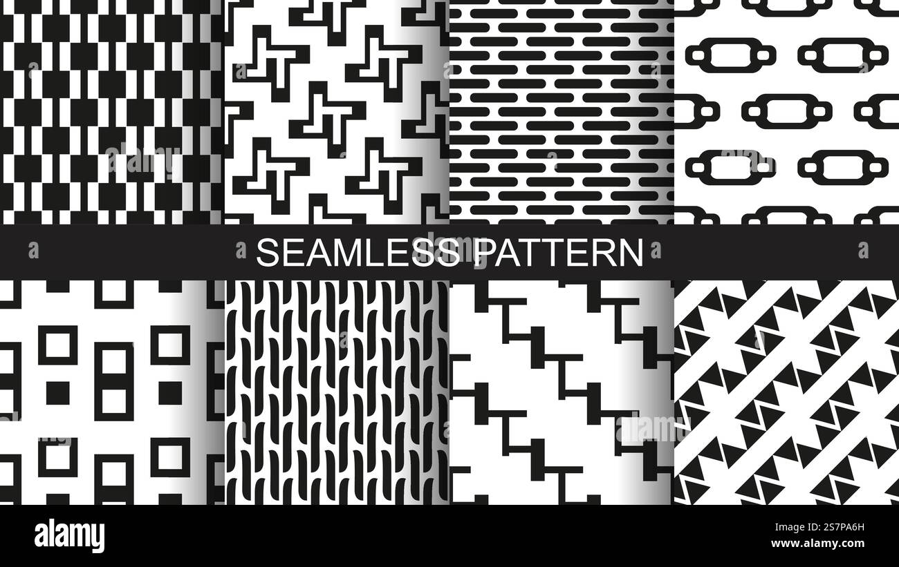 Seamless wallpaper patterns for design. Vector illustration Stock ...