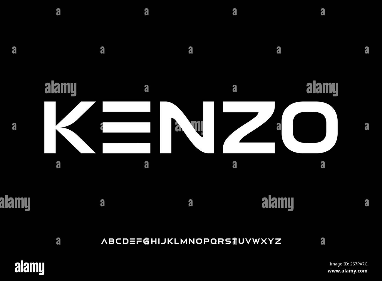Modern creative typeface alphabet display font vector. Contemporary ...