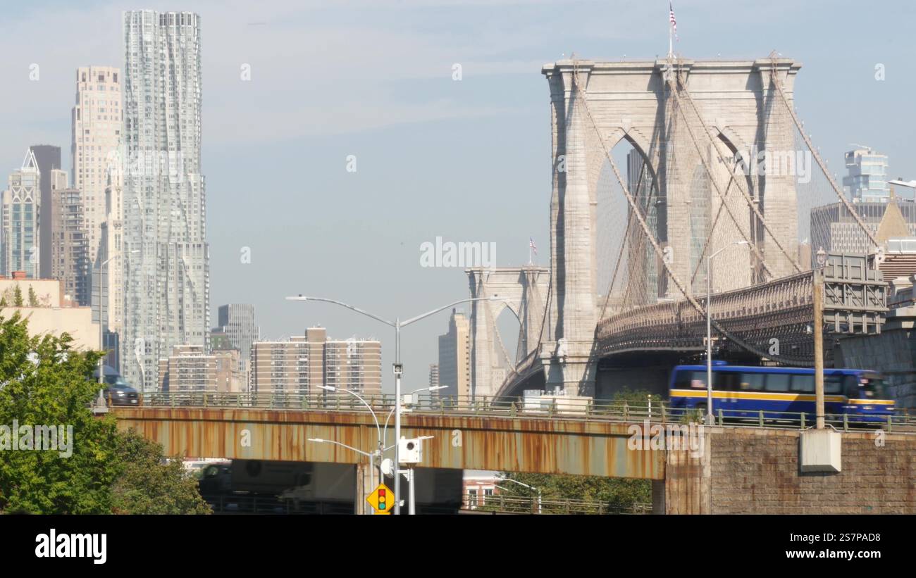 New York City, United States - 7 Sept 2023: Brooklyn Bridge to ...