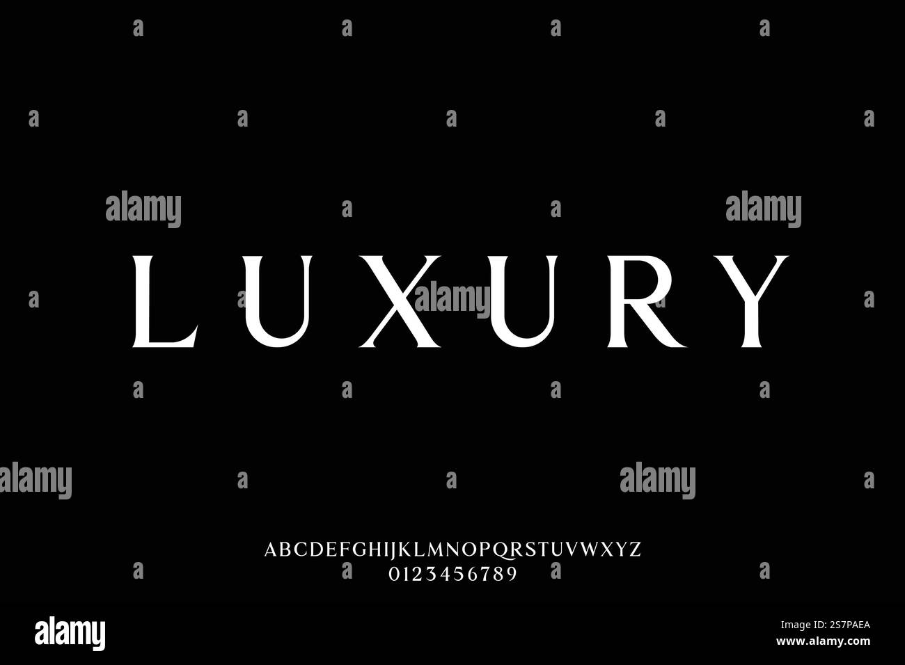 Elegant luxury sharp serif display font vector Stock Vector Image & Art - Alamy