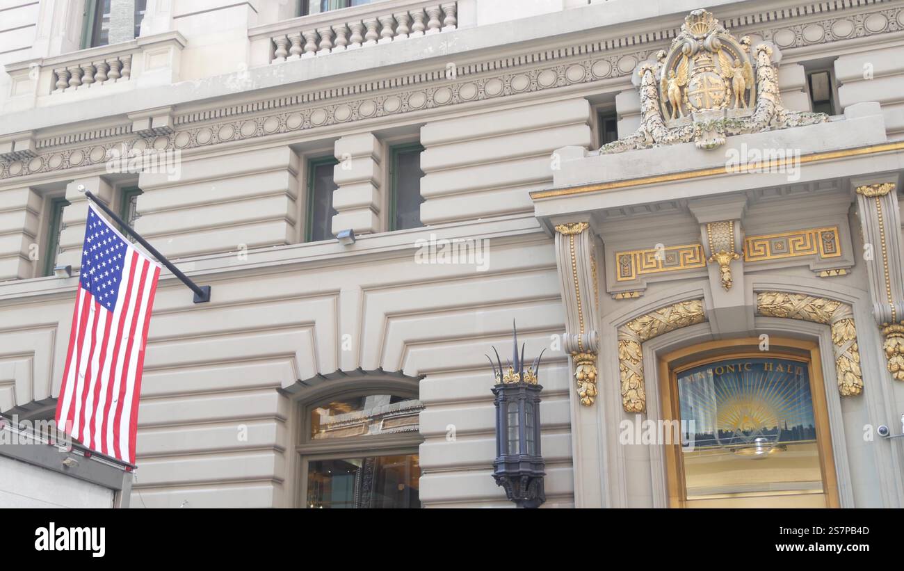 New York City, United States - 6 Sept 2023: Grand Lodge of Masons ...