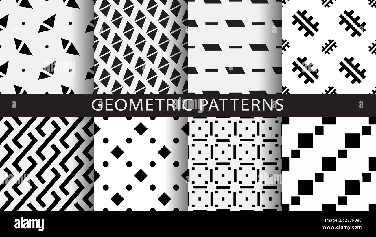 A set of geometric patterns Stock Vector Image & Art - Alamy