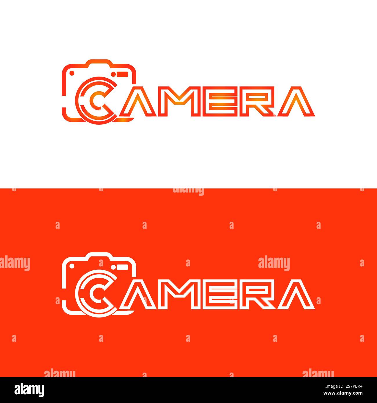 letter c with camera logo design vector illustration template Stock ...