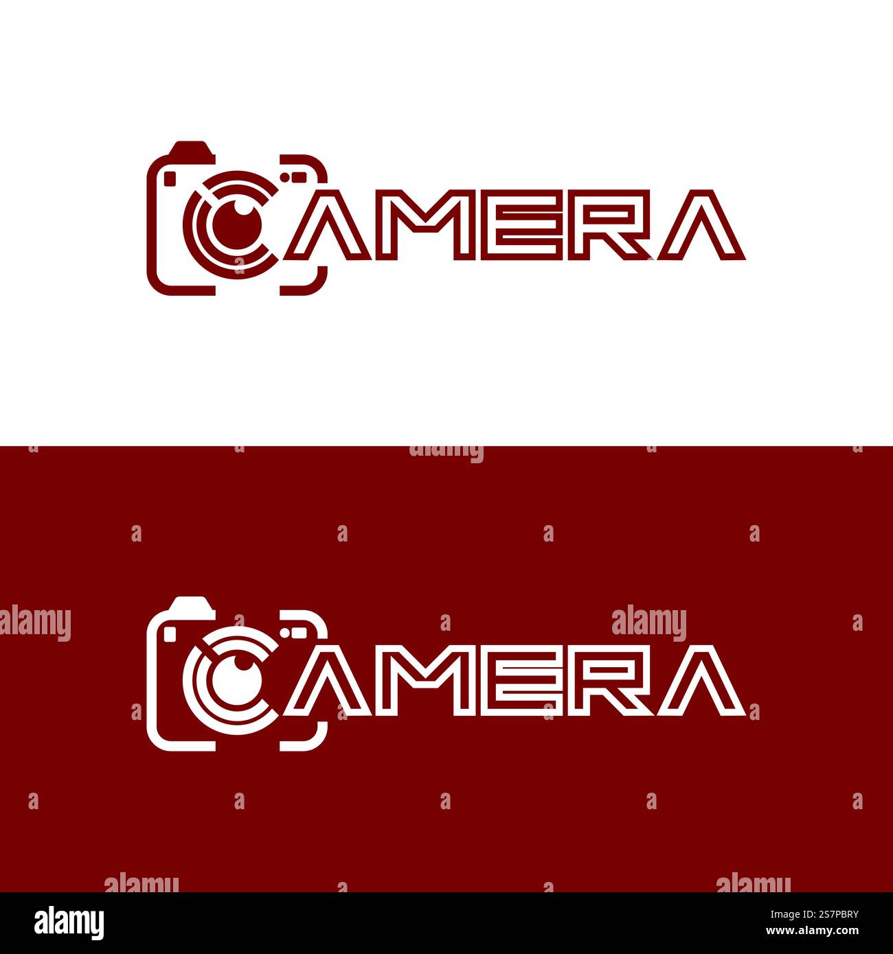letter c with camera logo design vector illustration template Stock ...