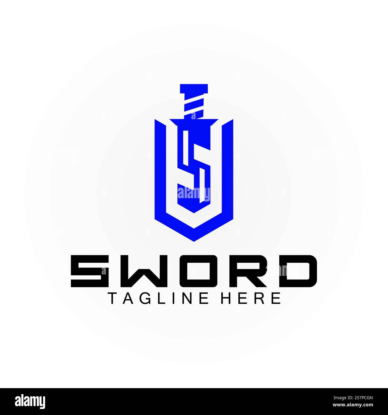 Letter S sword and shield logo design Stock Vector Image & Art - Alamy