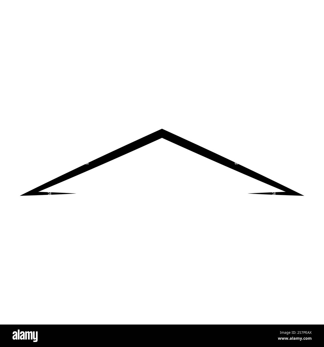 Roof simple logo estate real icon business waterproof roof house Stock ...