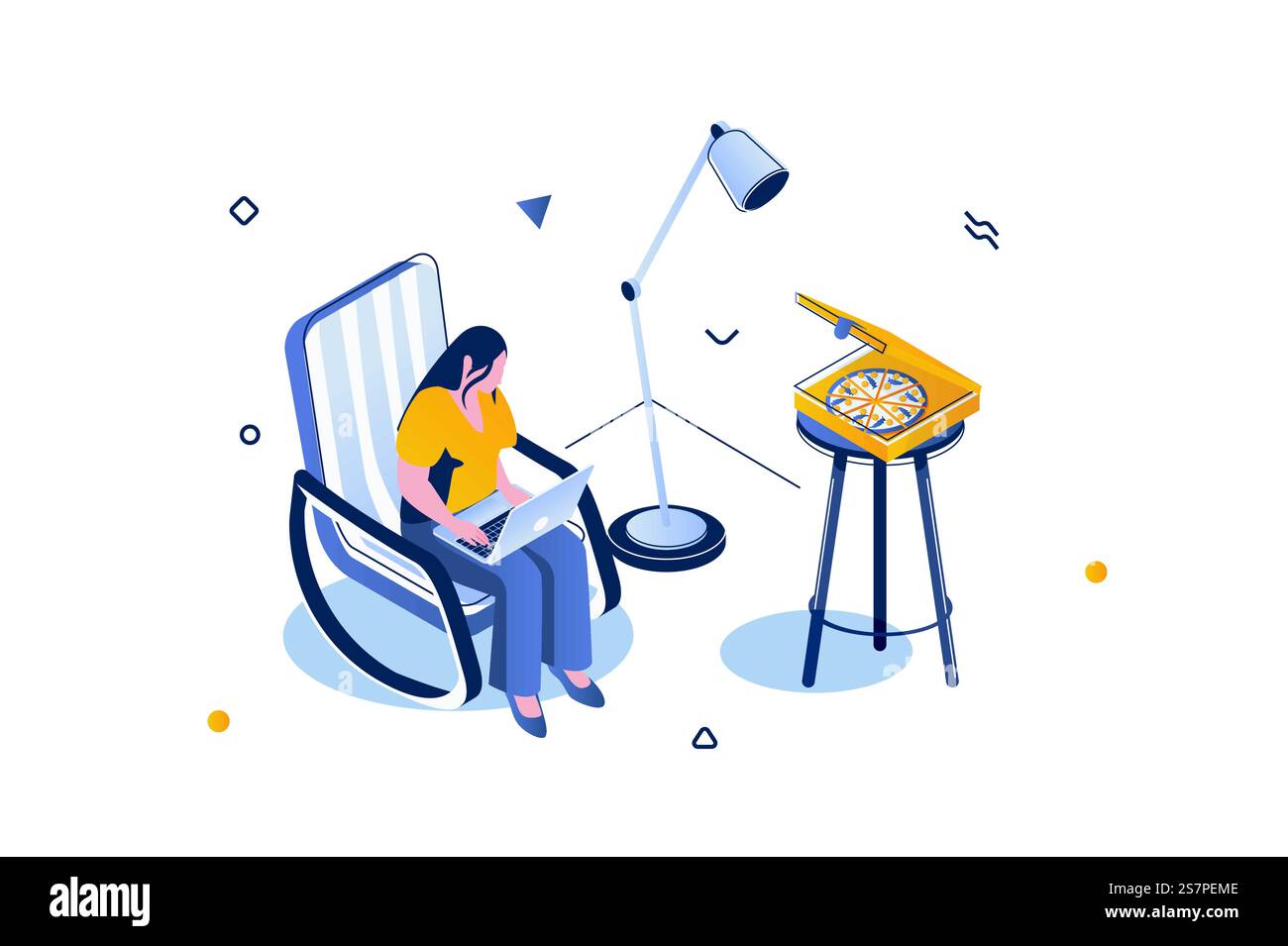 Table chair lamp in Cut Out Stock Images & Pictures - Alamy