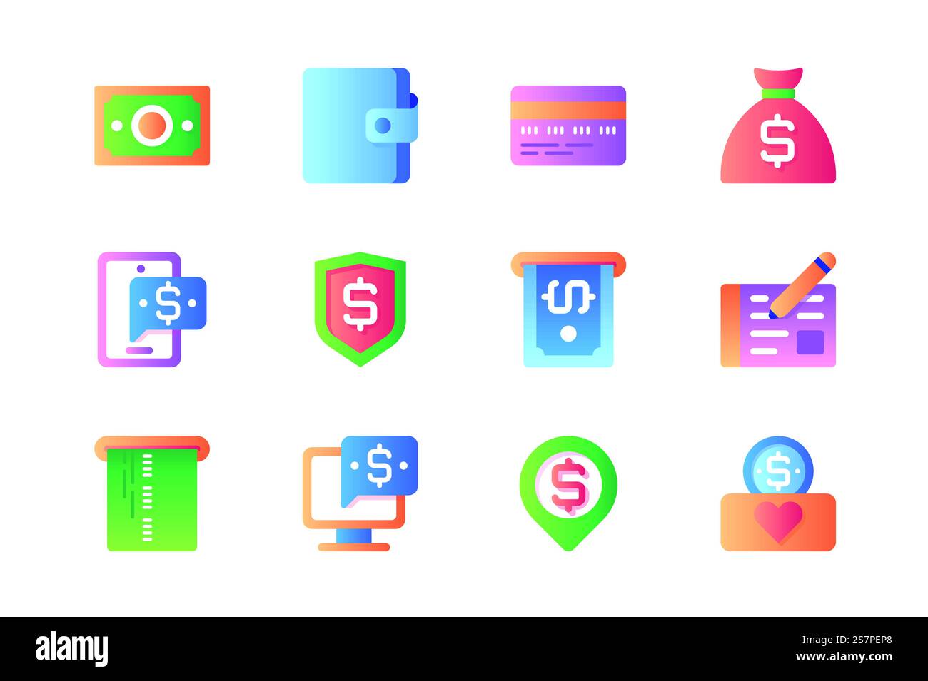 Receipt purchase flat gradient hi-res stock photography and images - Alamy