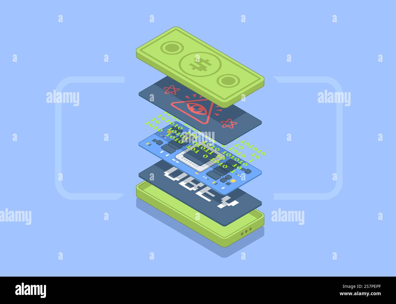 Money icon, vector symbol in isometric style Stock Vector Image & Art ...