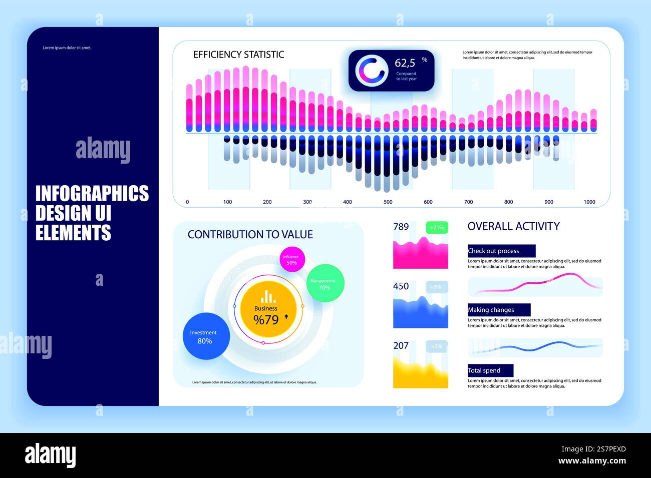Bundle infographic elements data visualization vector design template. Can be used for steps ...