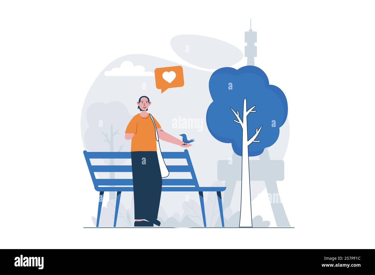 Disabilities people web concept with character scene. Amputee woman ...