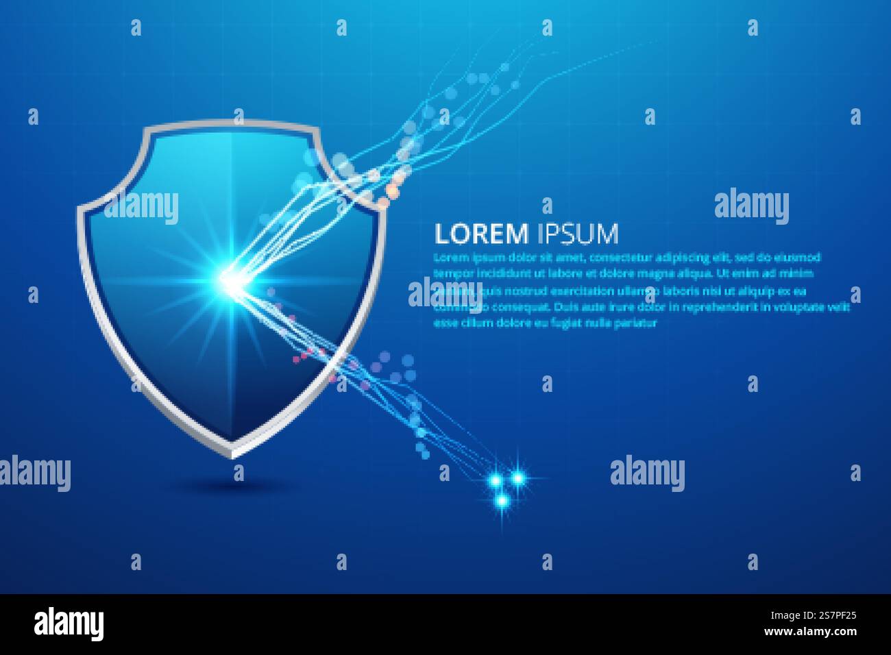 Glass shield and blue lightning Stock Vector Image & Art - Alamy