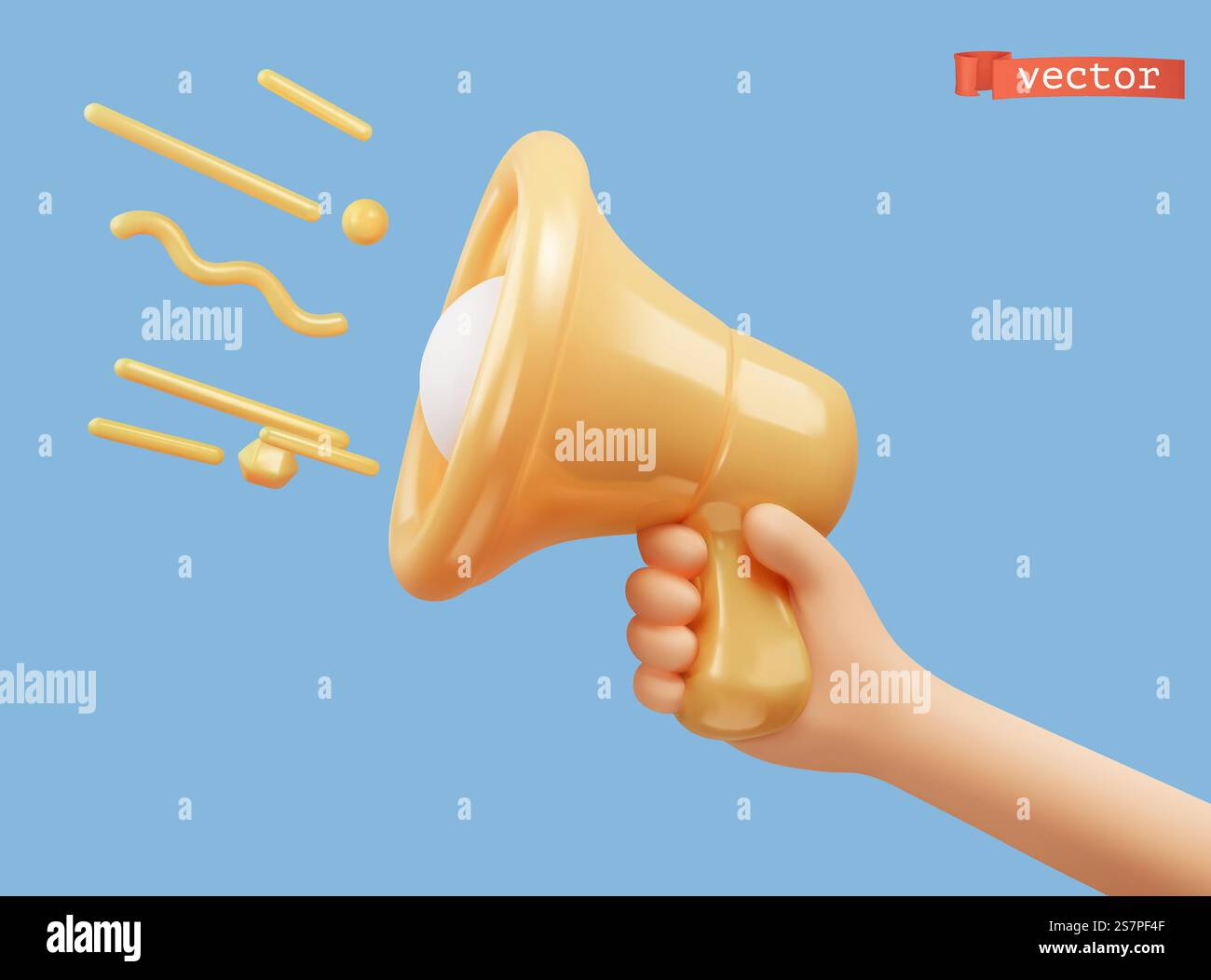 Megaphone protest device isolated Stock Vector Images - Alamy