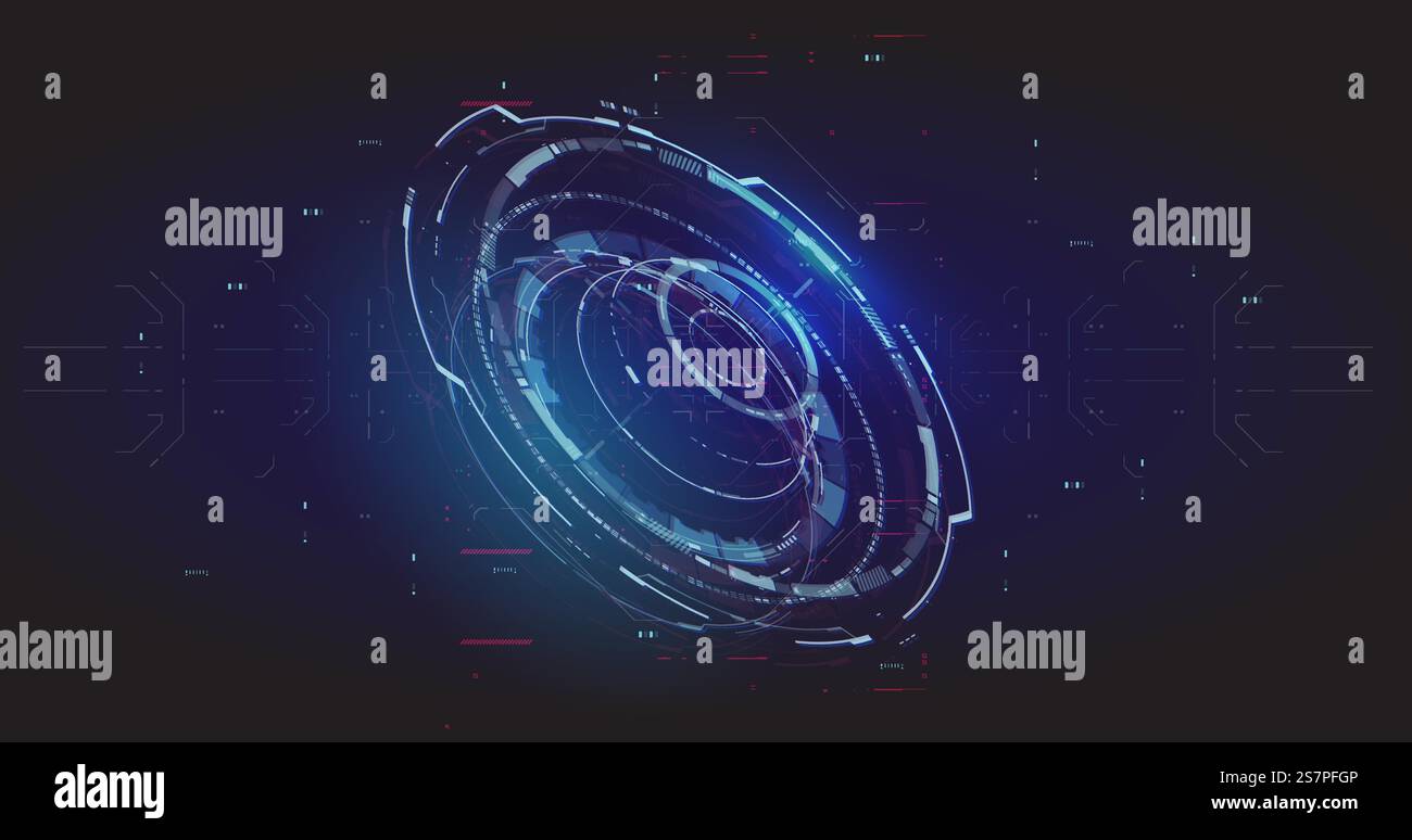 Sci-Fi Futuristic Vector HUD Interface Screen. HUD user interface ...