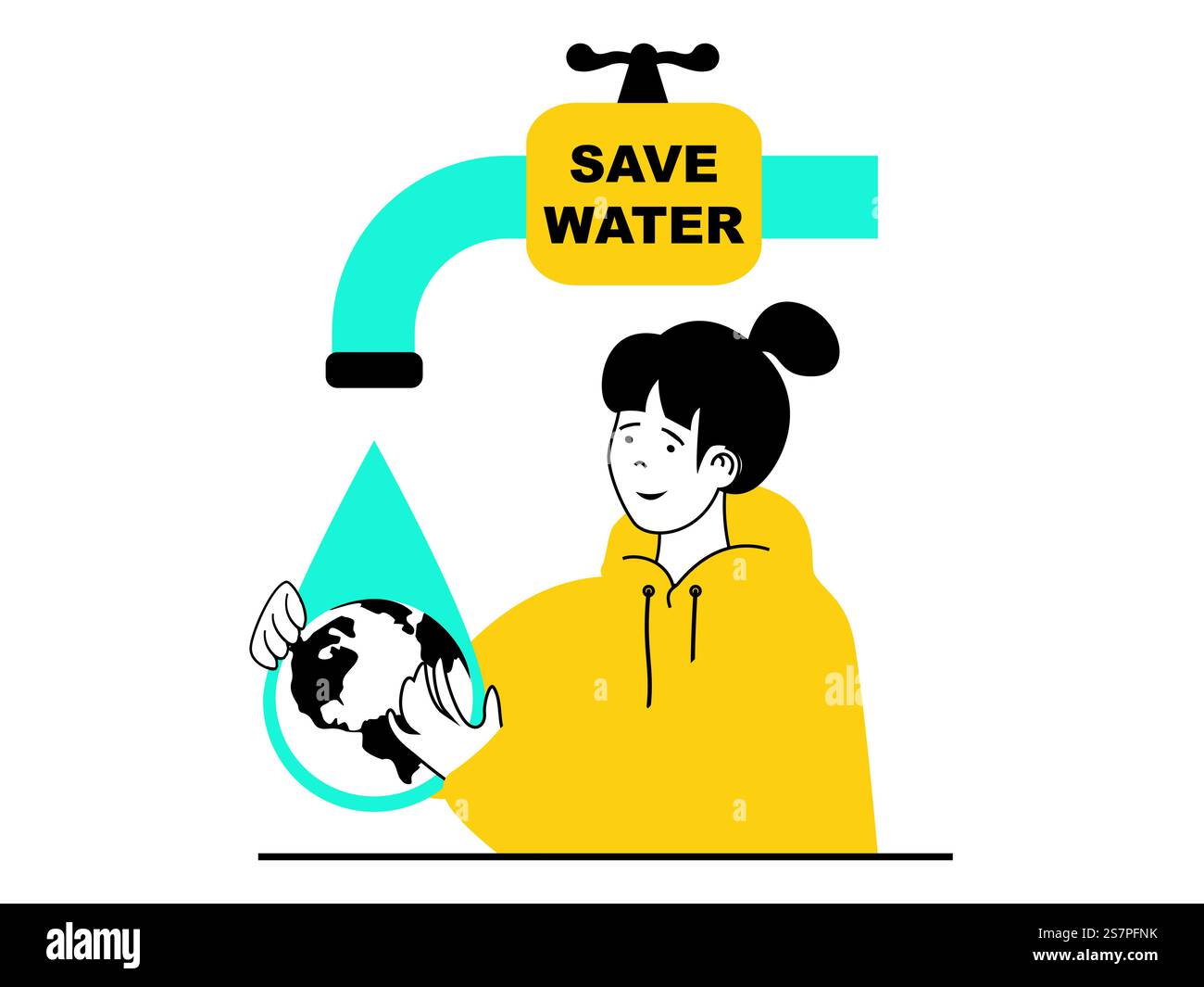 Saves the earth Stock Vector Images - Alamy