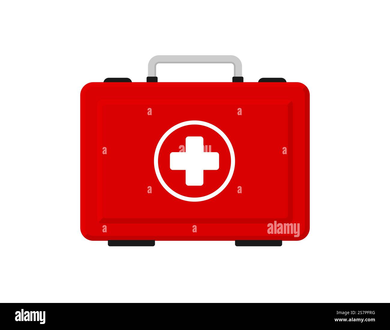 First aid case flat icon. Vector illustration. First aid kit icon. Flat ...