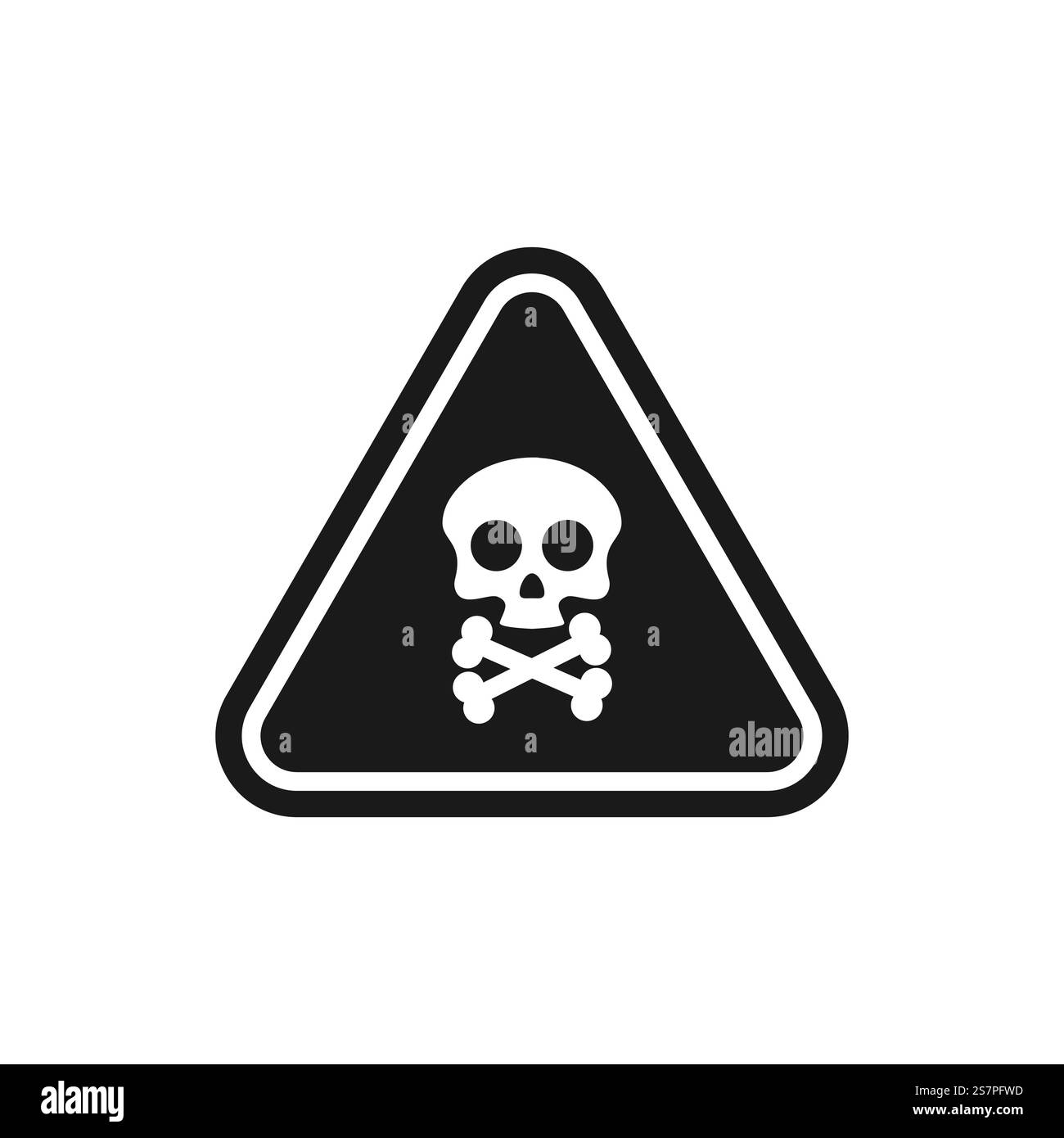 Triangle danger vector sign icon Stock Vector Image & Art - Alamy
