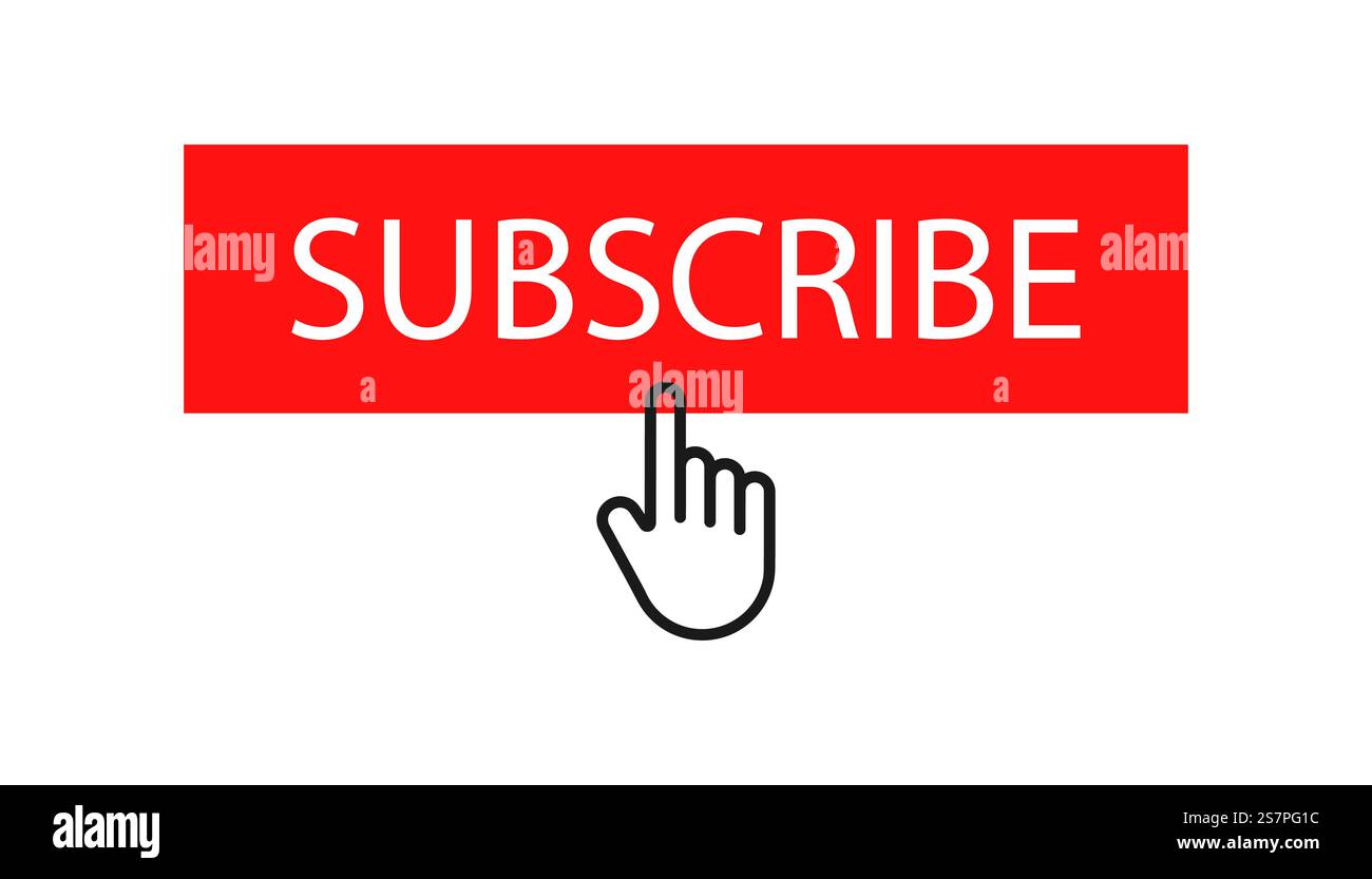 Subscribe button icon vector set Stock Vector Image & Art - Alamy