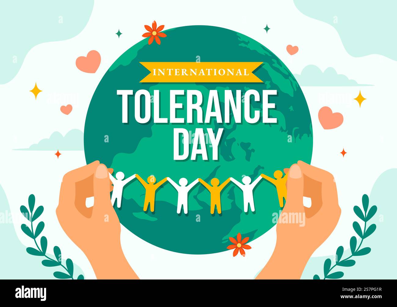 International Day for Tolerance Vector Illustration on November 16 with ...