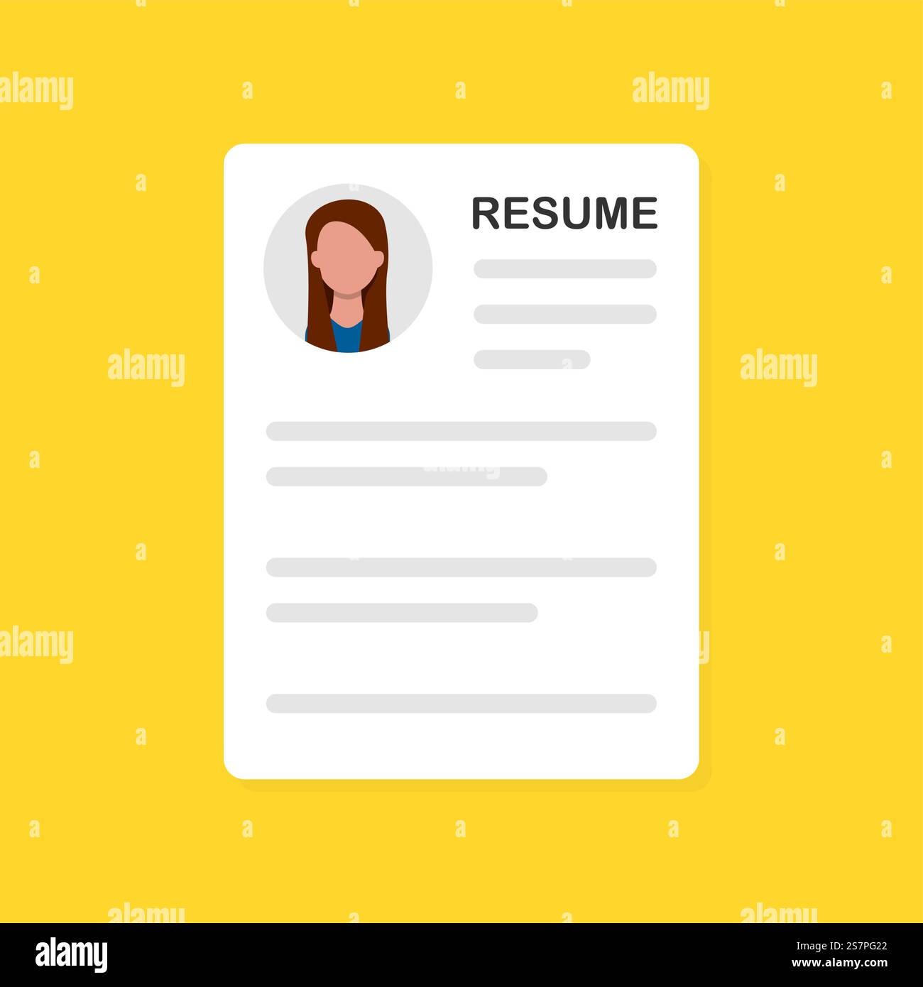 Resumes. CV icon concept. Vector illustration Stock Vector Image & Art ...