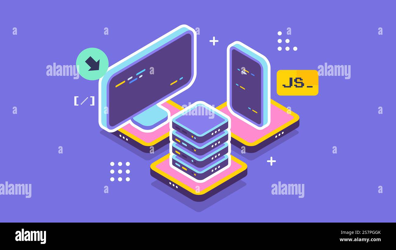 Open source vector illustration. Programming language concept ...