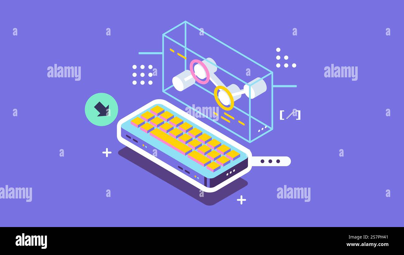 Open Source Vector Illustration Programming Language Concept Developer Protocol Platform