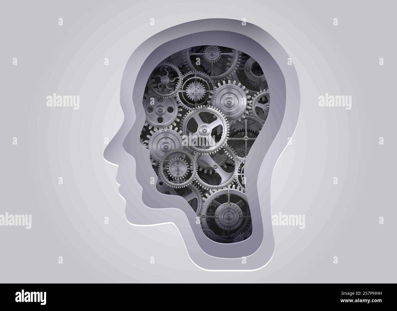 Human brain cogs Stock Vector Images - Alamy
