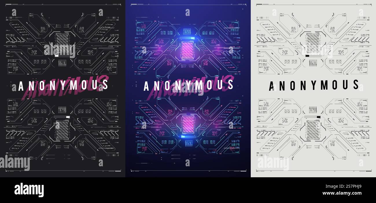 Cyber culture, Cyberpunk futuristic poster. programming and virtual ...