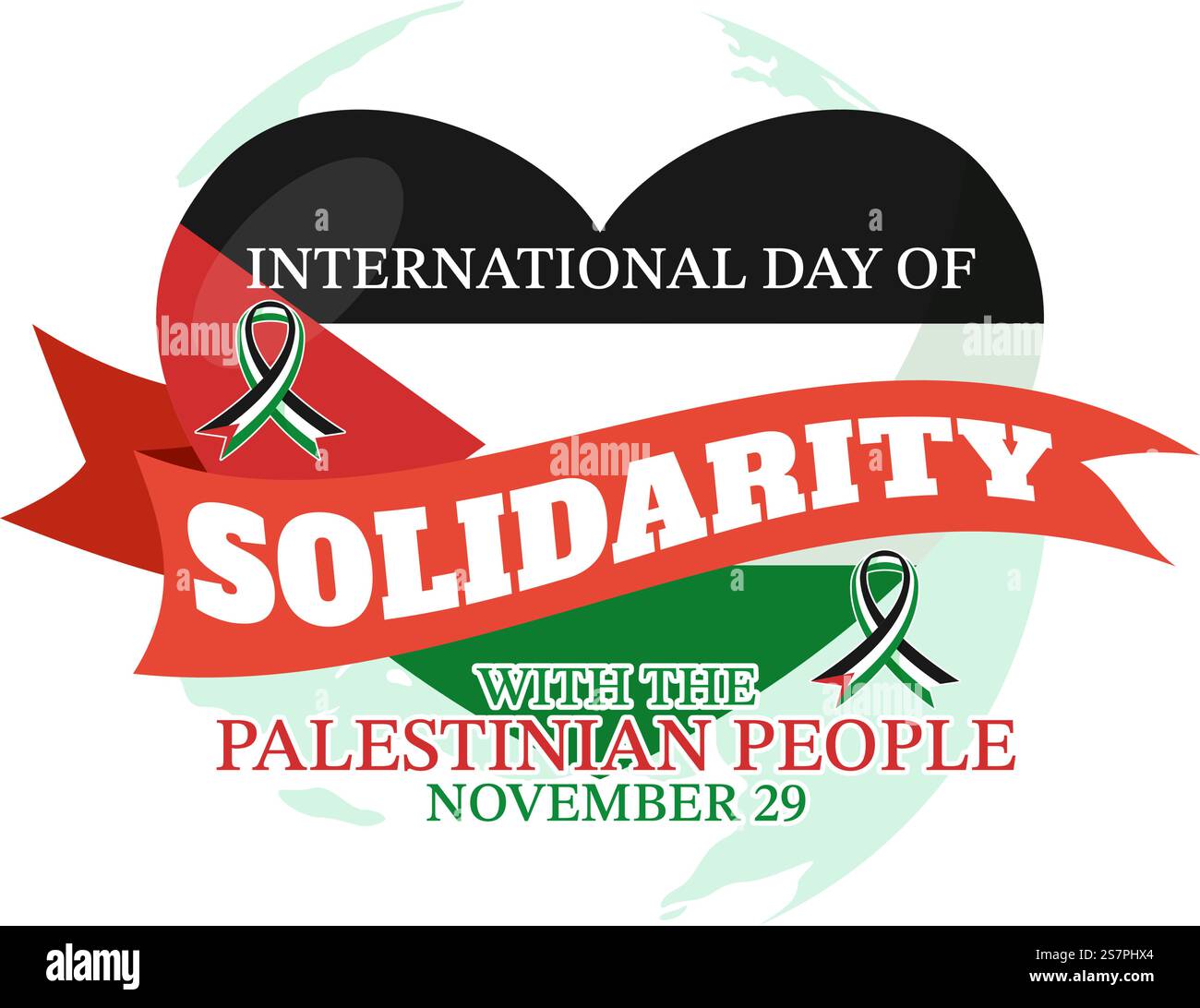 International Day of Solidarity with the Palestinian People Vector ...